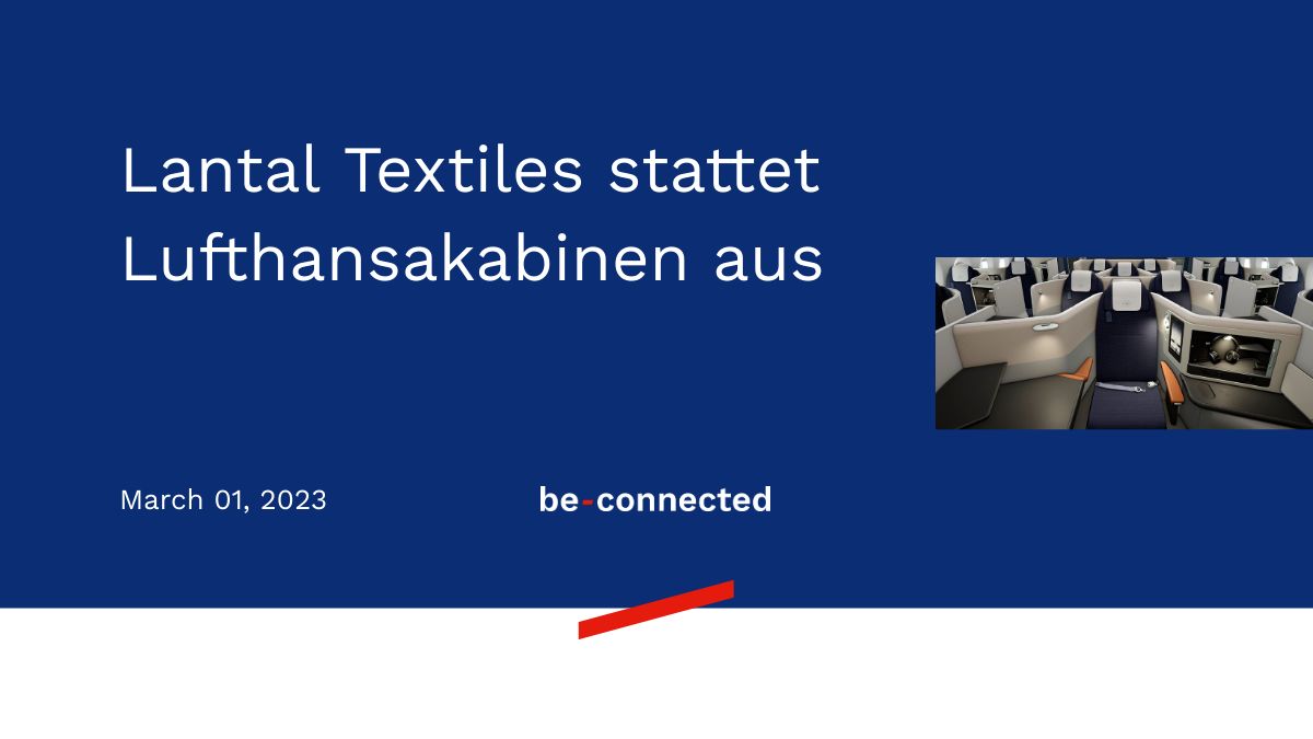 Lantal Textiles stattet Lufthansakabinen aus