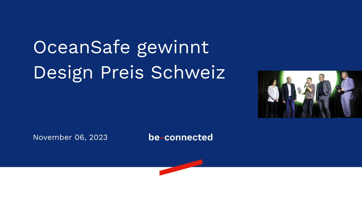 OceanSafe gewinnt Design Preis Schweiz