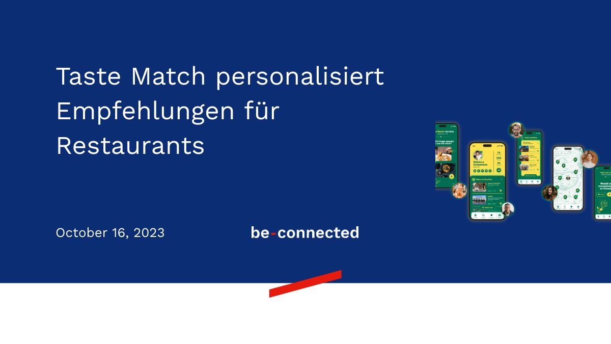 Taste Match personalisiert Empfehlungen für Restaurants